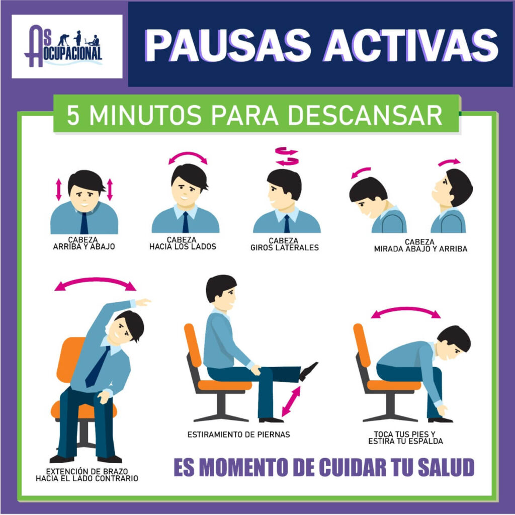 Pausas activas - 5 minutos para descansar - As Ocupacional Pausas activas - 5 minutos para descansar - As Ocupacional